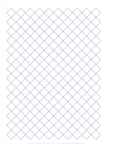 Free Printable Diamond Graph Paper Template in PDF