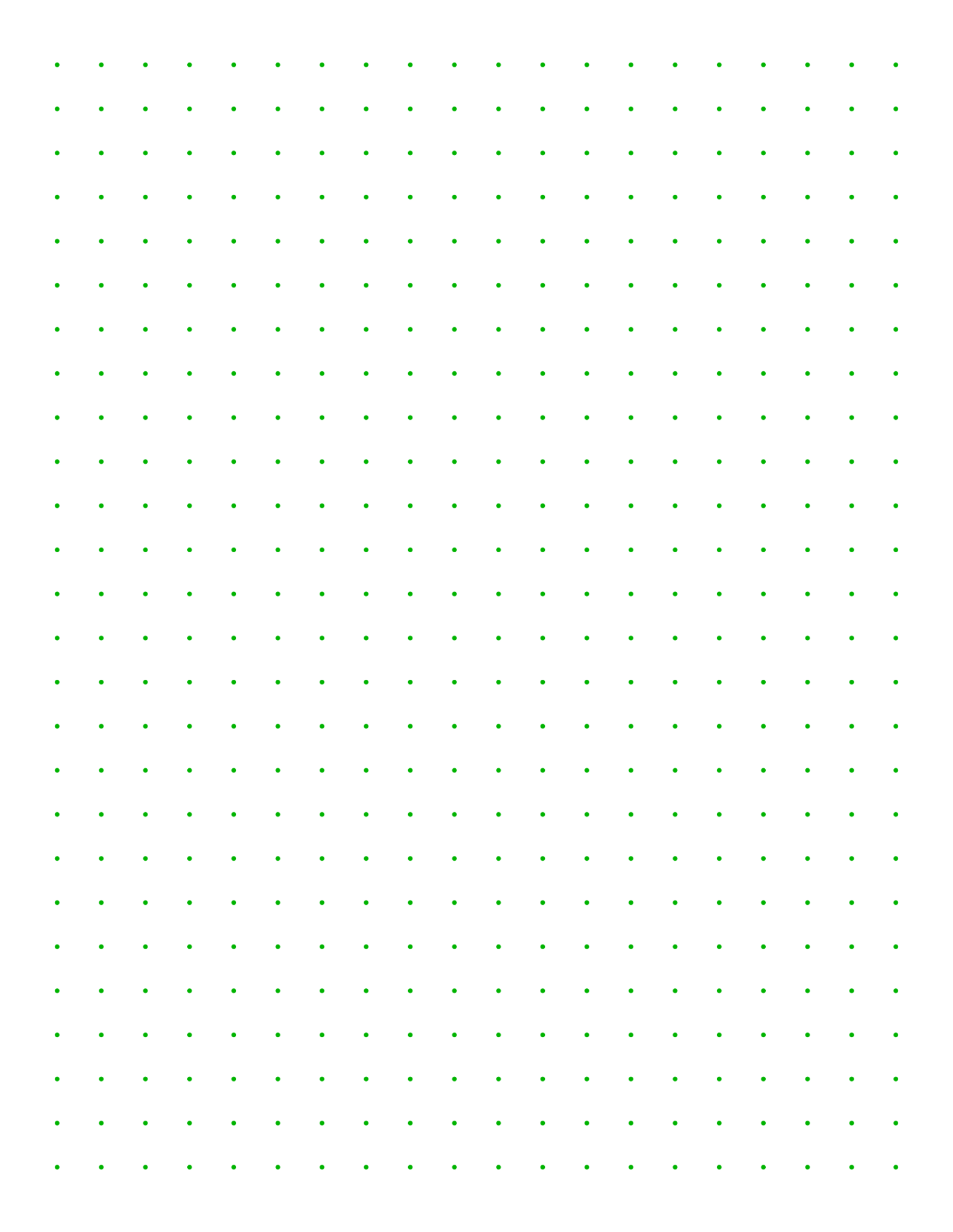 Free Printable Dot Paper or Dot Graph Template PDF