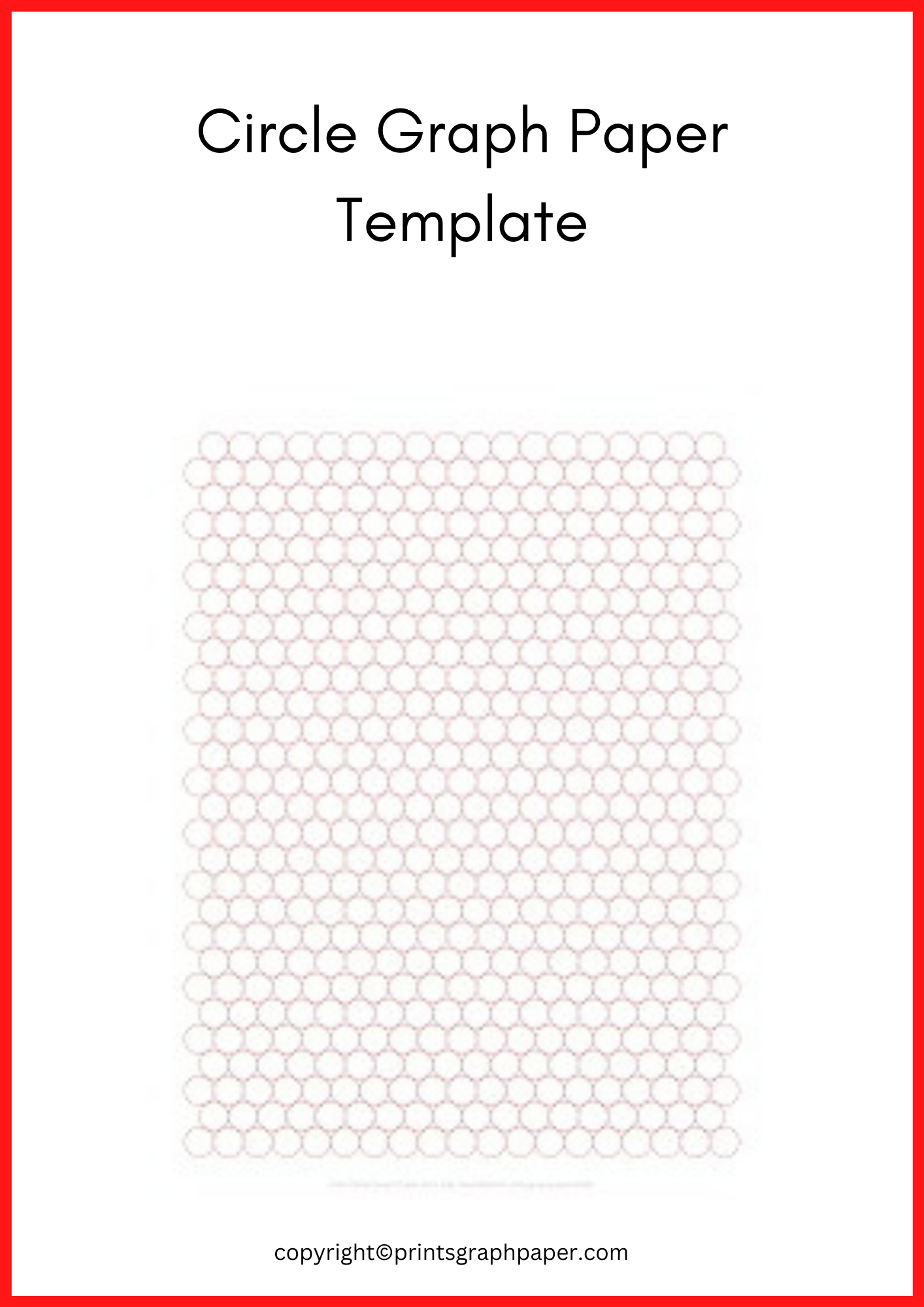 Circle Graph Paper Free Printable Template In PDF