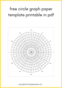 Circle Graph Paper Free Printable Template in PDF