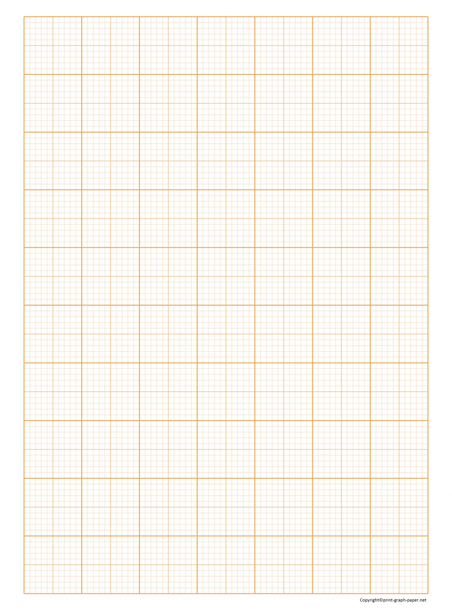 Sample Colored Graph Paper Printable Template [Pdf]