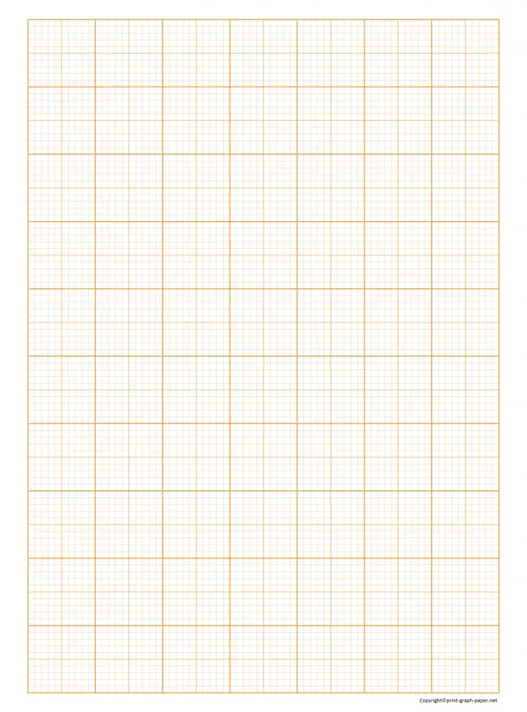 Sample Colored Graph Paper Printable Template [Pdf]