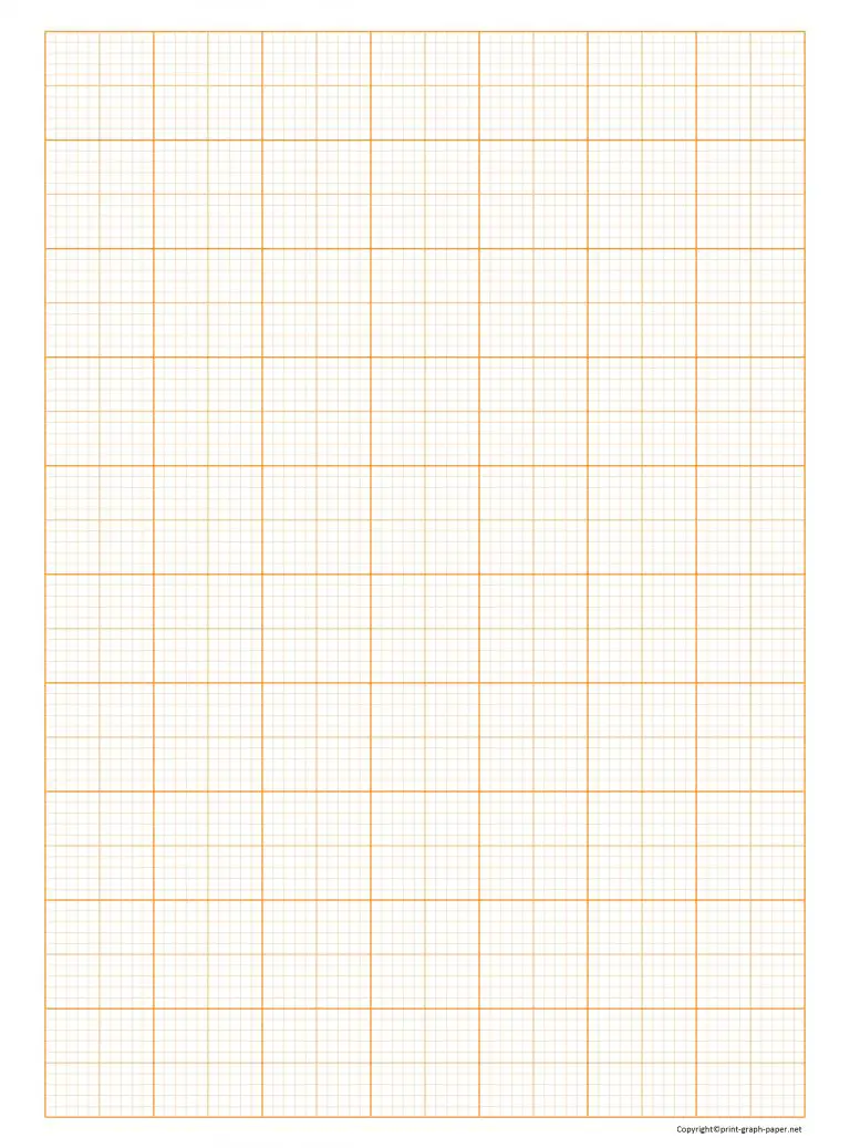 Sample Colored Graph Paper Printable Template [Pdf]