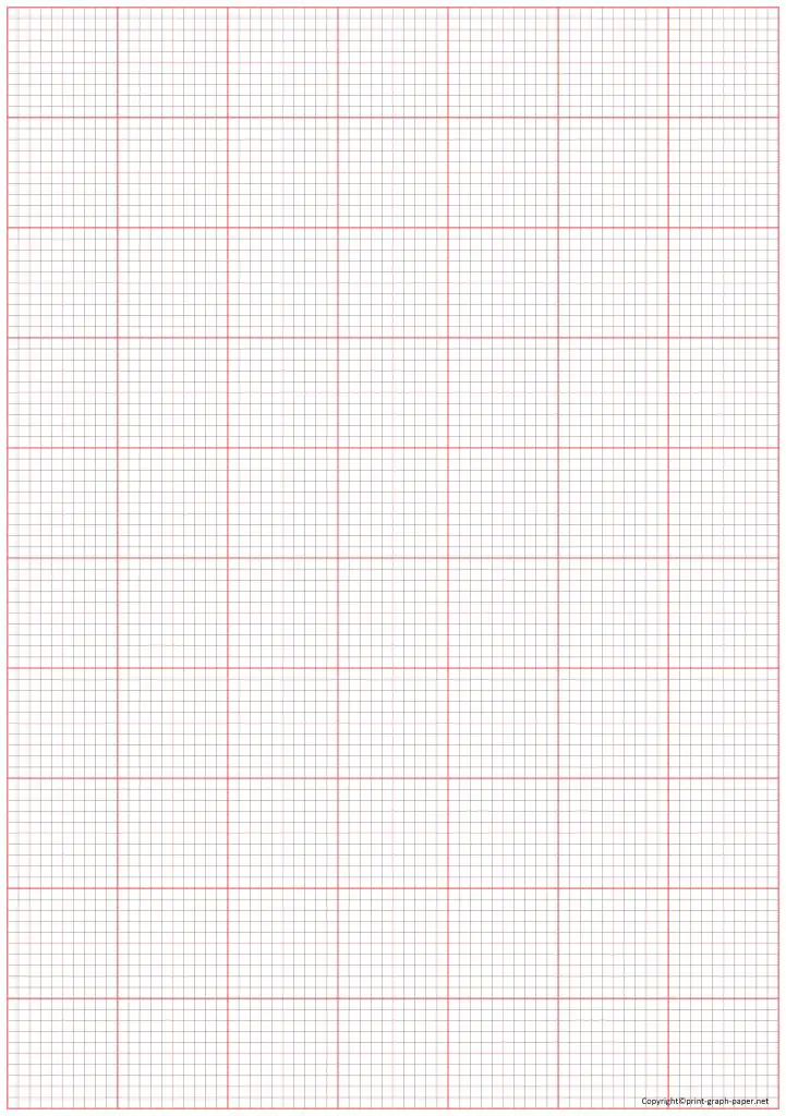 Sample Colored Graph Paper Printable Template [Pdf]