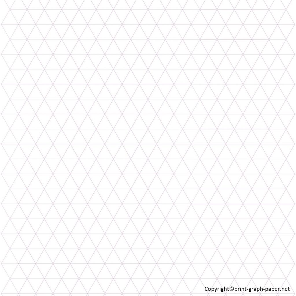 Free Printable Triangle Graph Paper Template [PDF]