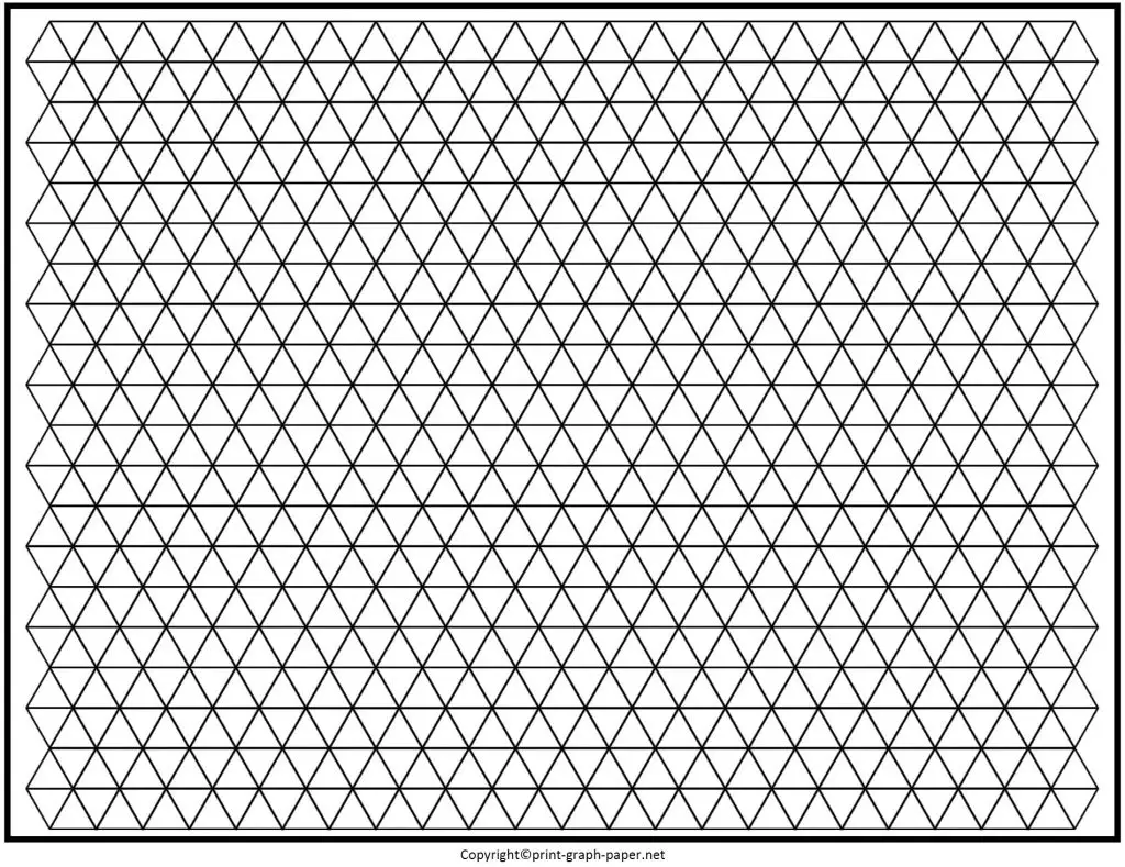 Free Printable Triangle Graph Paper Template [PDF]